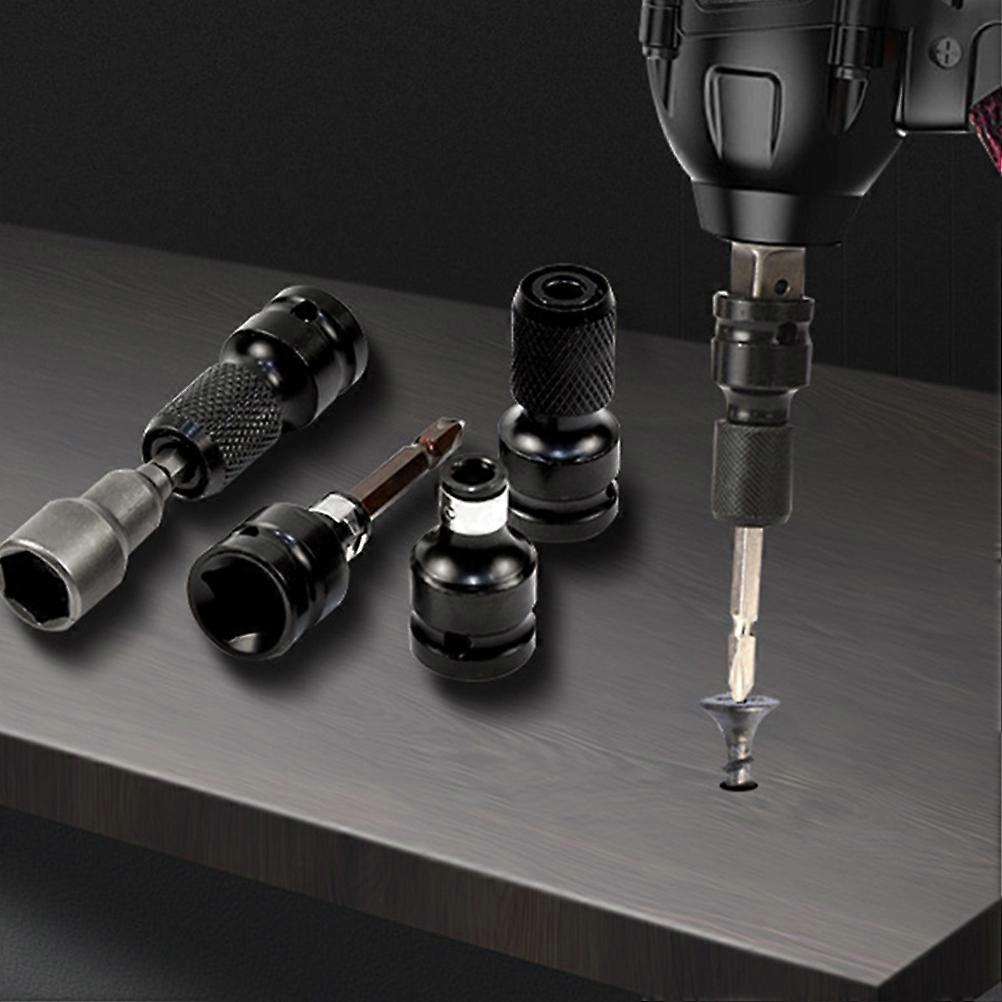 4pcs Drill Socket Adapters Impact Wrench Adapters Drill Accessories And ...