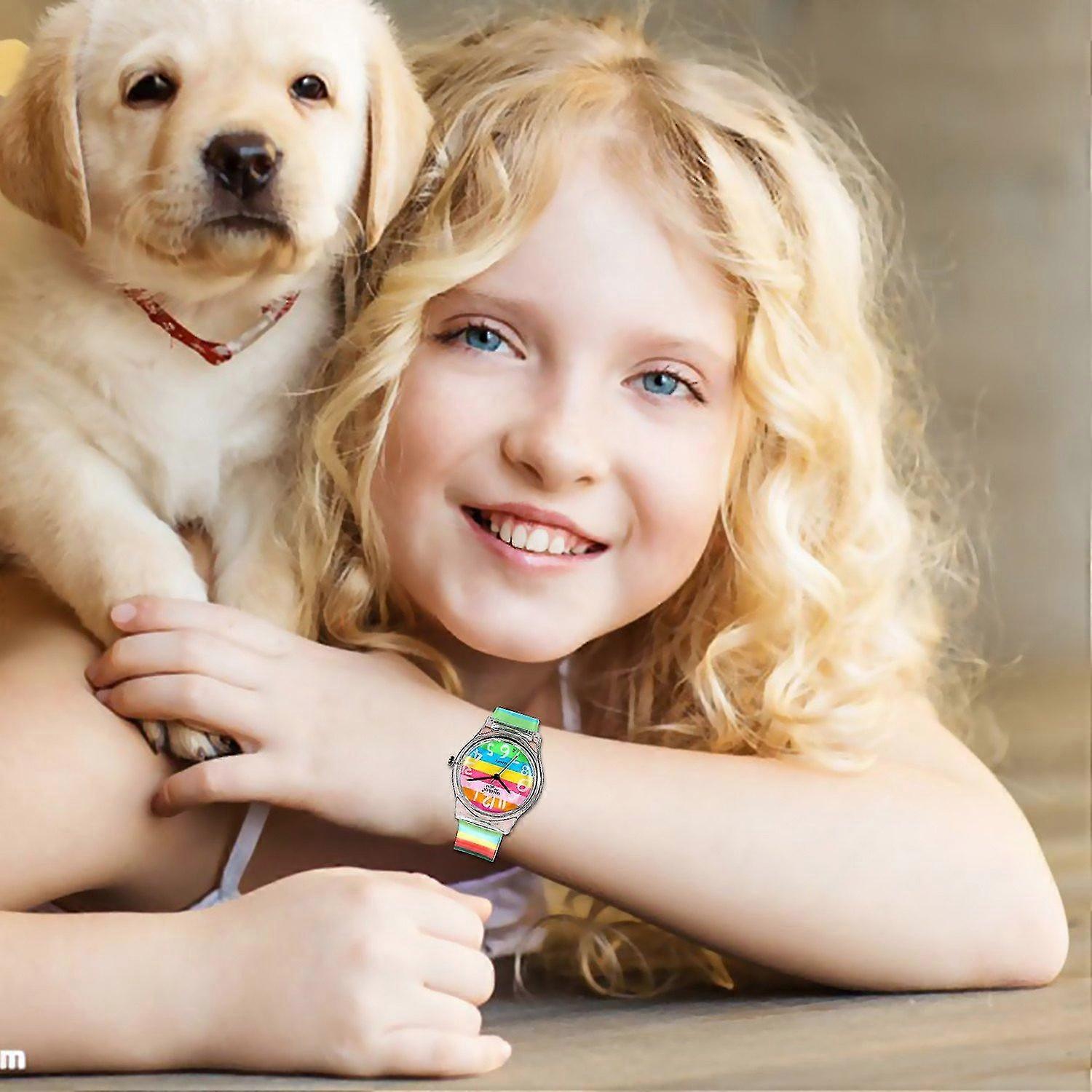 Kid Watches for Ages 6-16 Children Little Girls Quartz Watch Cute ...