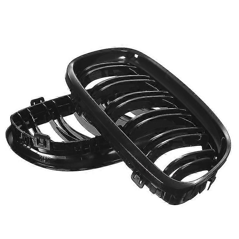 1 Pair Car Front Grille Gloss Black Inlet Grille for E90 3-Series Sedan ...