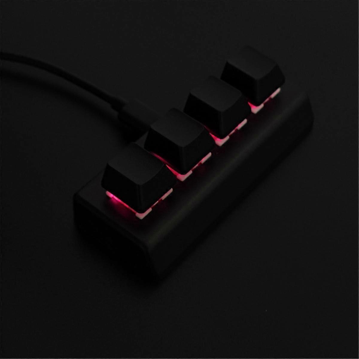 4 Keys Programmable Keypad Red Switch Ctrl C V Enter Mini Mechanical ...