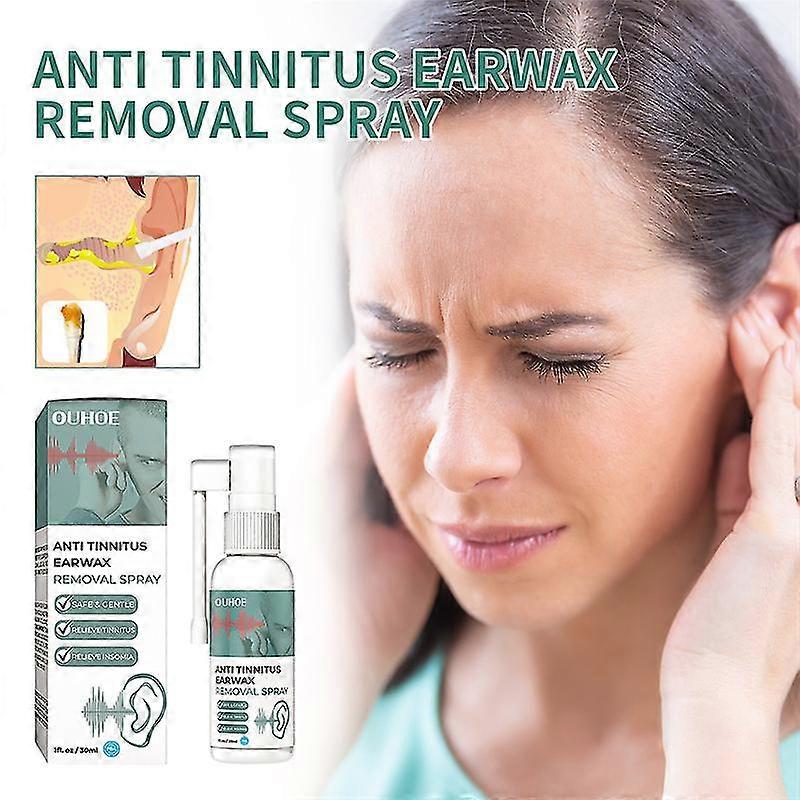 Tinnitus Relief Spray Relieve Deafness Ear Wax Remover Spray Ear ...