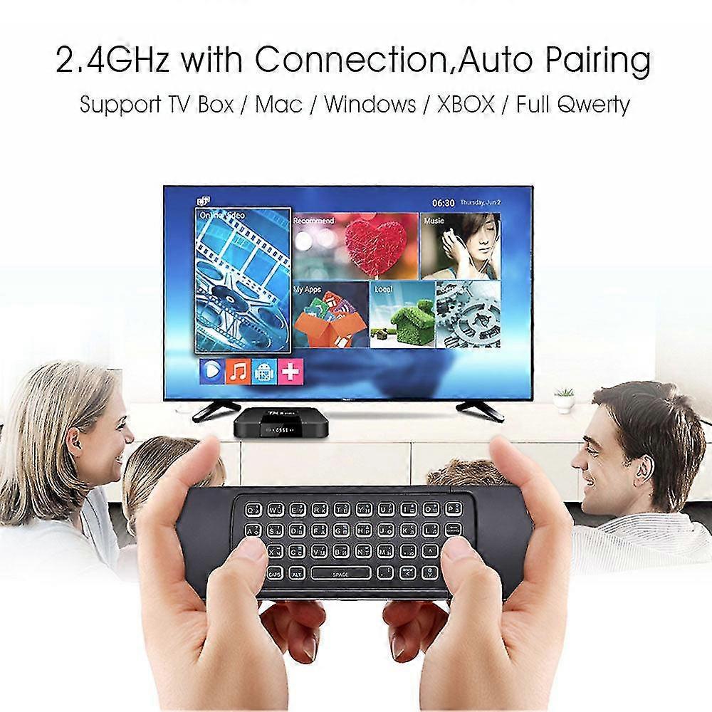 Mx3 pro backlight 2.4g wireless keyboard remote control ir learning fly ...