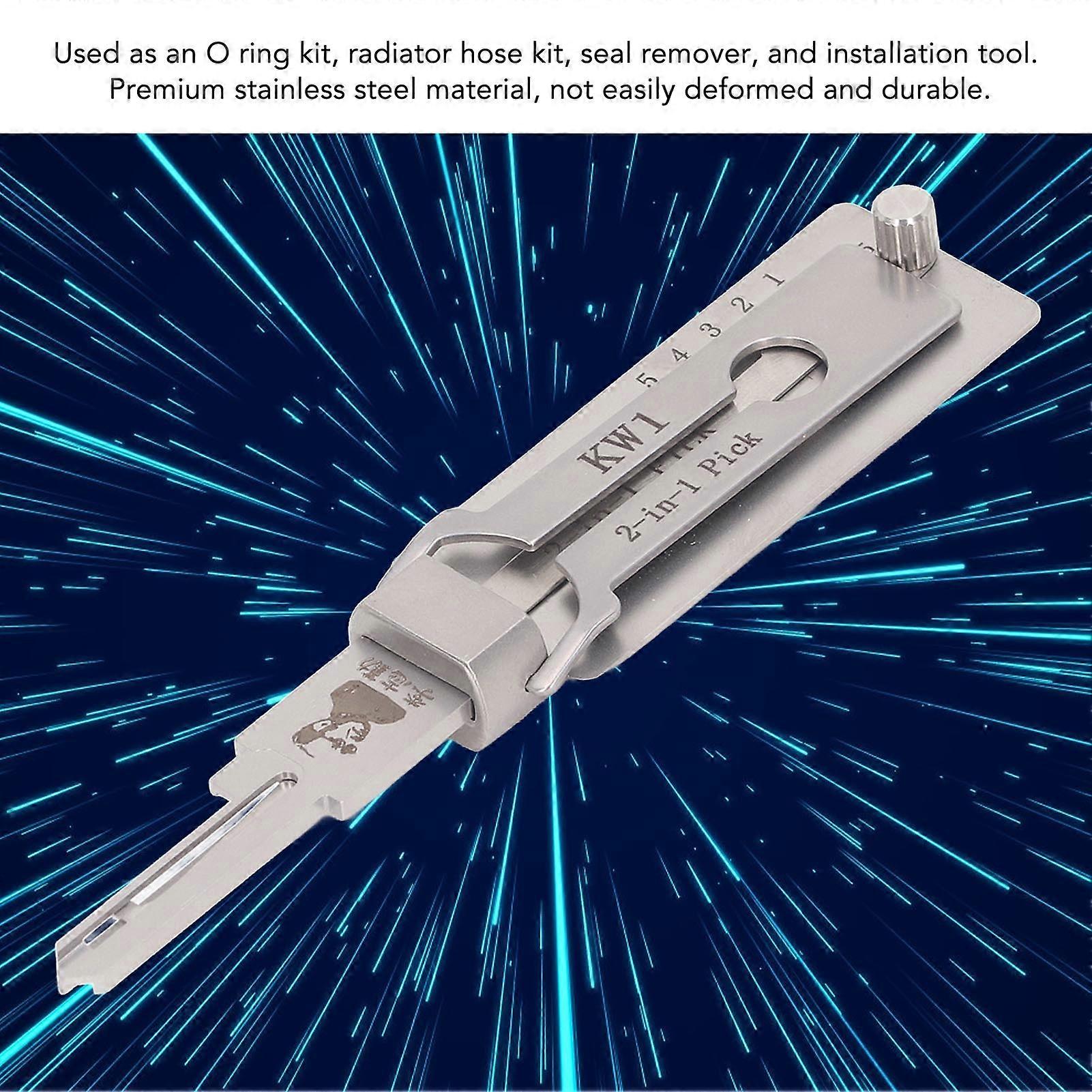 Key Decoder 2 in 1 Stainless Steel Key Pick Up Hook Tool Hardware for ...