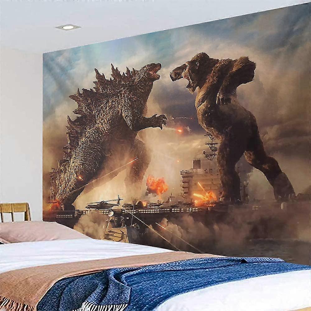Godzilla Tapestry Wall Tapestry Godzilla Vs Kong Of The Monsters Poster ...