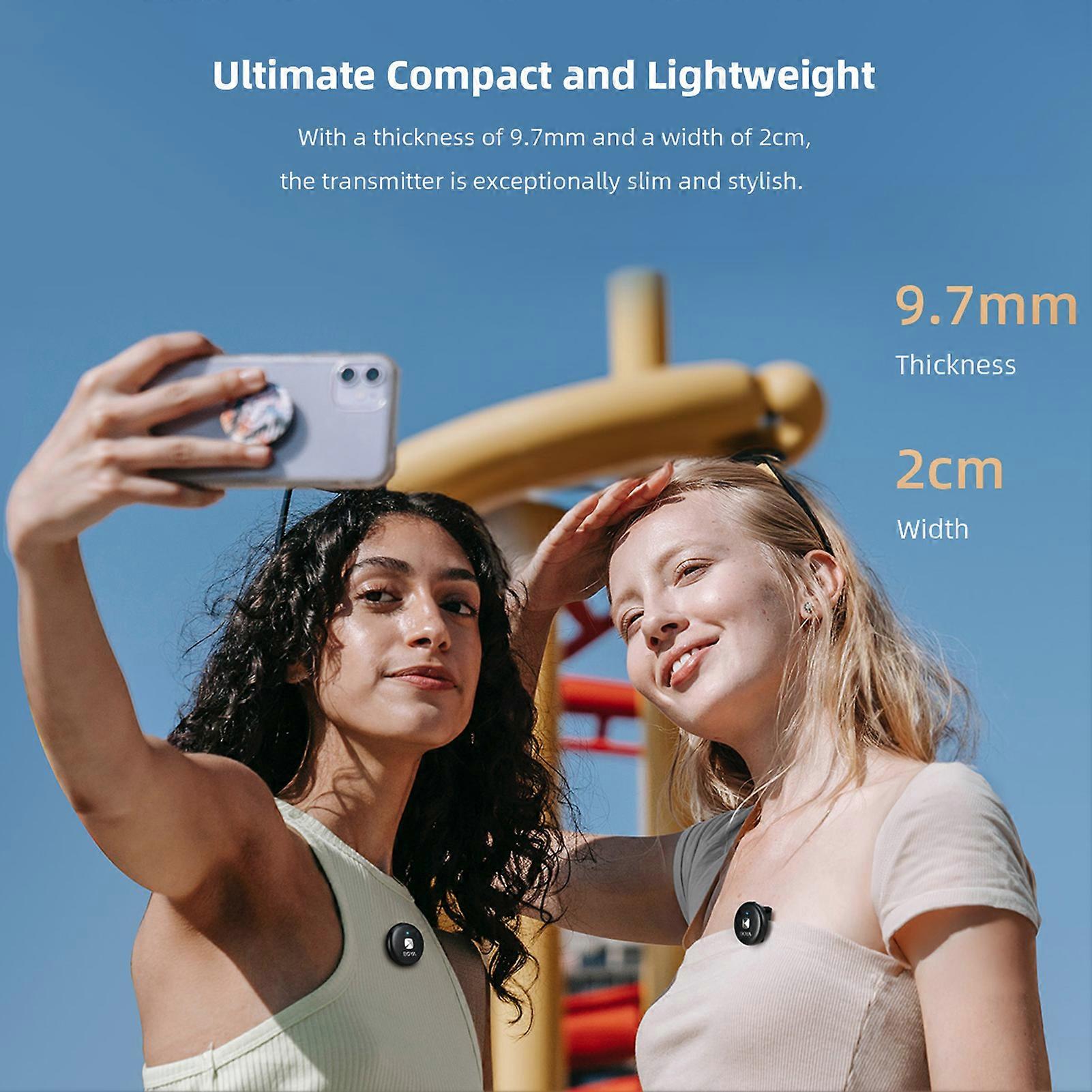 BOYA Omic-D-B Wireless Microphone System with 1 Receiver + 2 ...