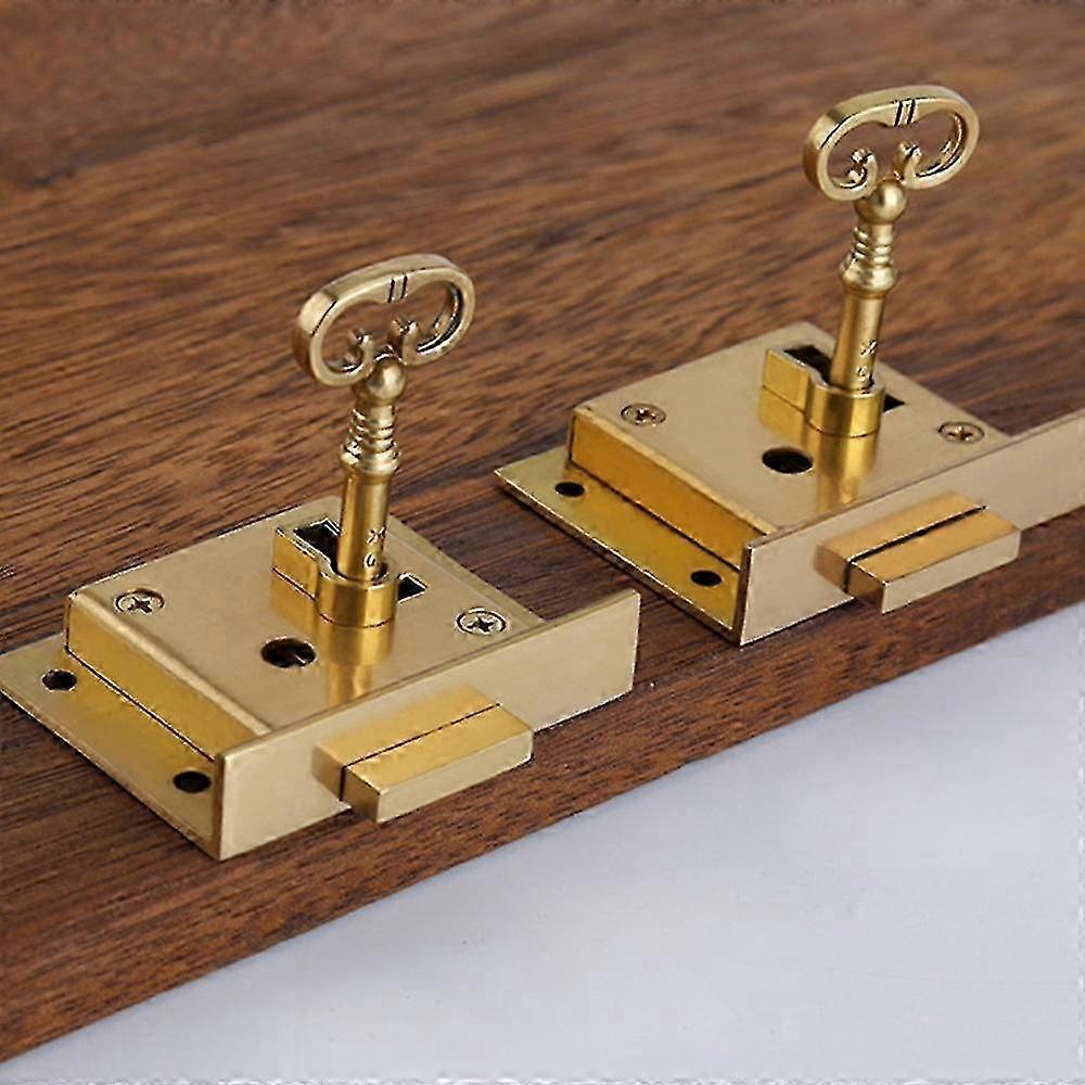 T4503 Vintage European Style Antique Brass Drawer Lock Wooden Boxes ...