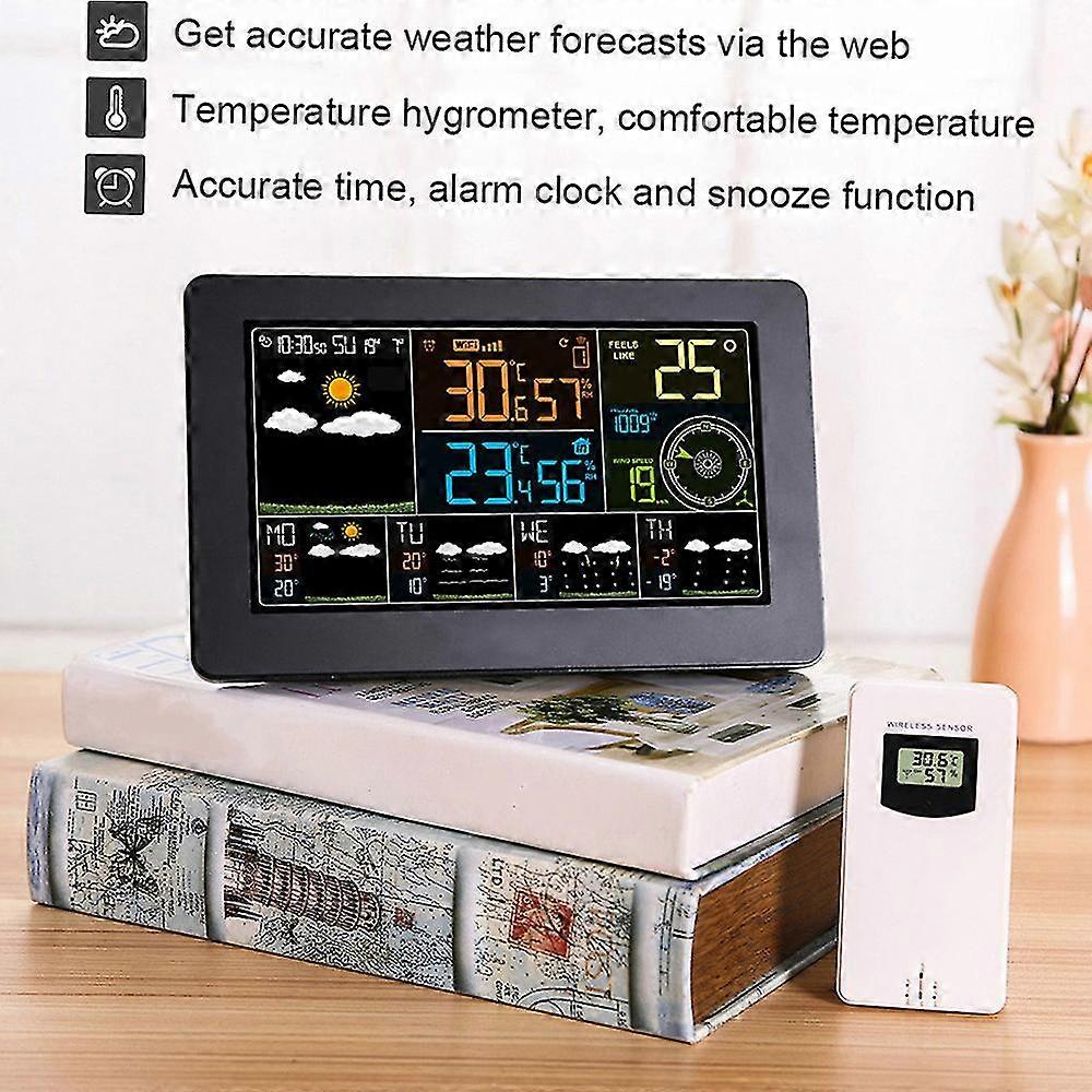 Multifunctional Color Wifi Weather Station Smart Weather Monitor ...
