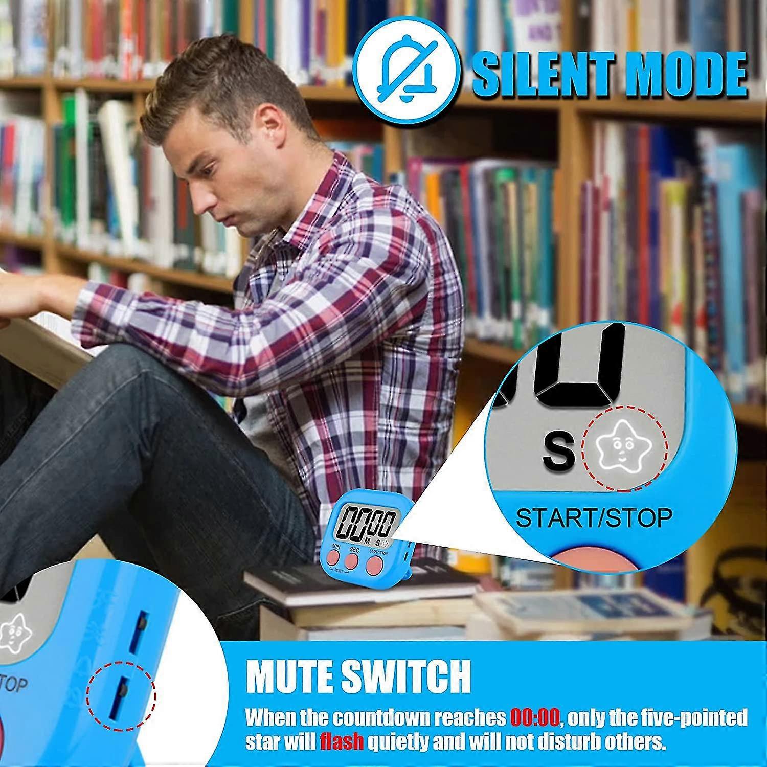 6 Pack Multi-function Electronic Timer - Magnetic Digital Timers Big ...