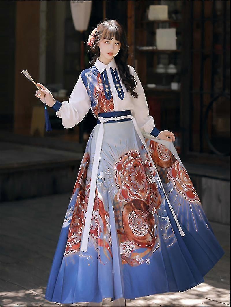 New Hanfu Women Modern Improved Ancient Chinese Hanfu Cosplay Costume ...