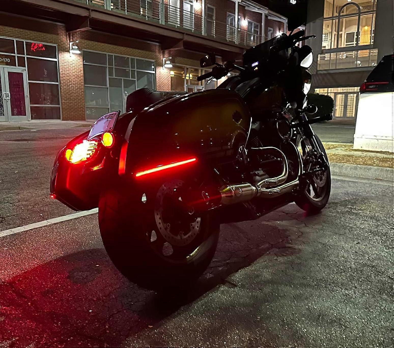 FOR Harley Low Rider ST FXLRST | El Diablo Style | Red Tracer LED ...