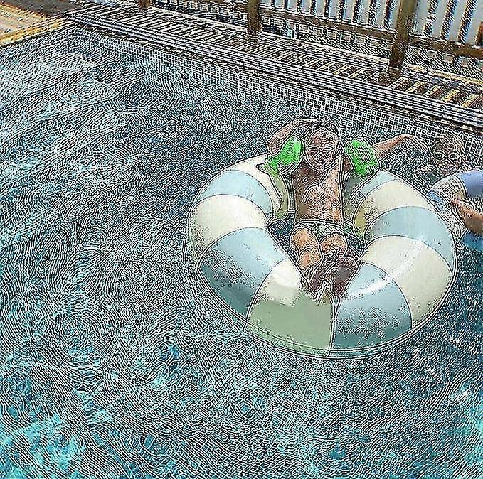 Large Swim Ring With Handles For Kids Adults 35 Inch Classic Striped ...