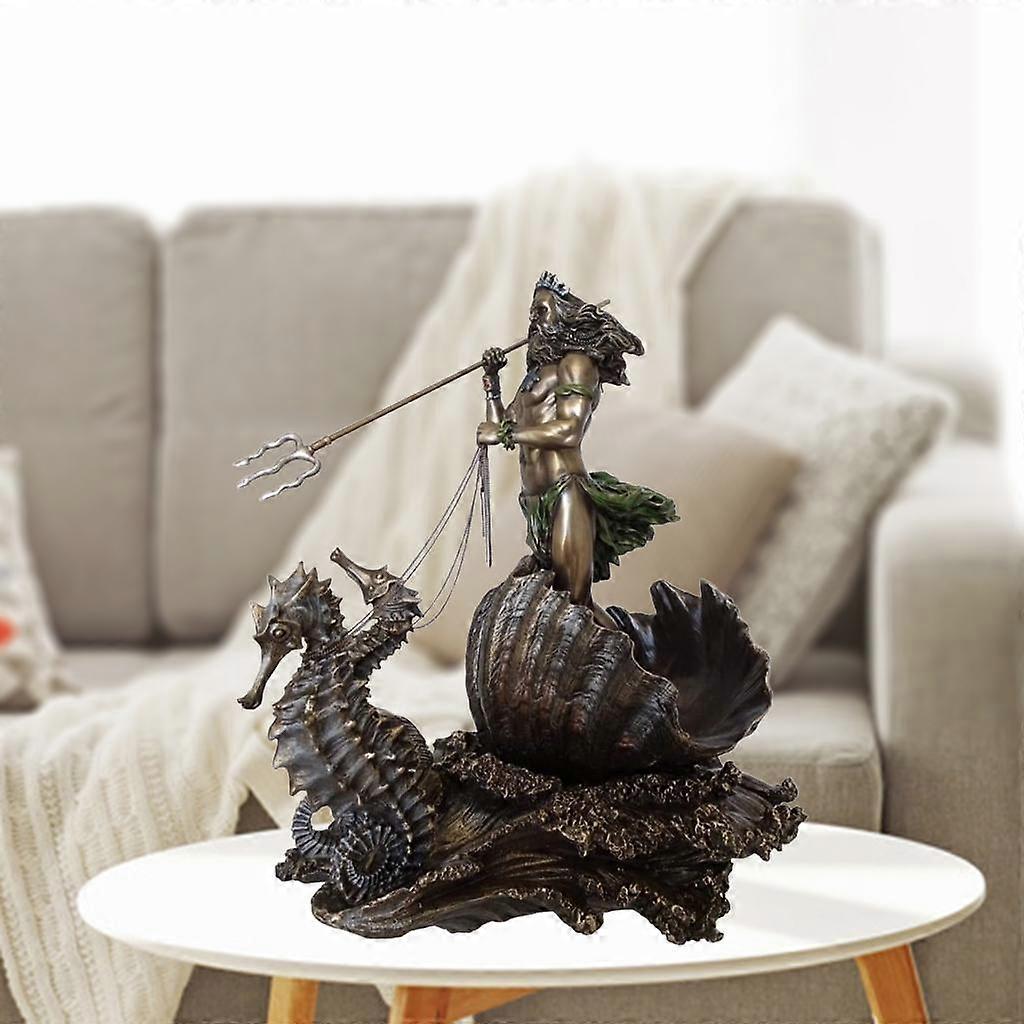 Resin Art Greek God of the Sea Statue Poseidon Figurine Sculpture fpr ...