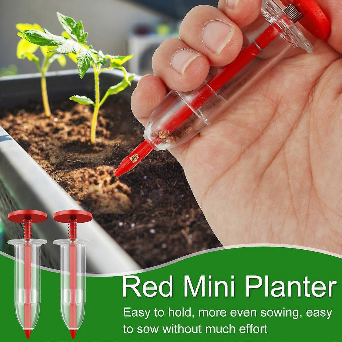 Mini Seed Spreader 2024 New Mini Seed Planter Toot Seed Dispenser Manual Seedlings Dibber Seed ...