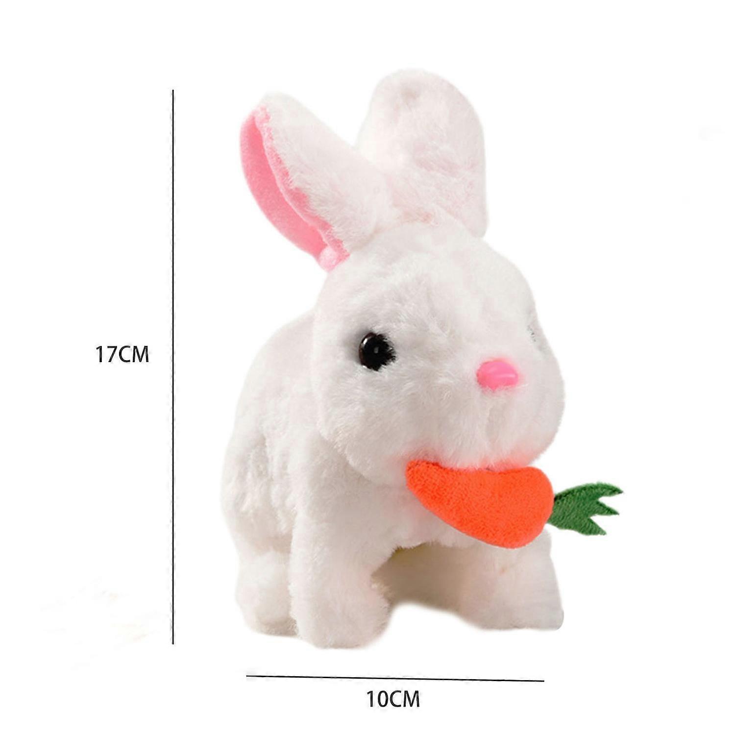 Electric Toy Interactive Walking Bunny Toy with Carrot Adorable ...