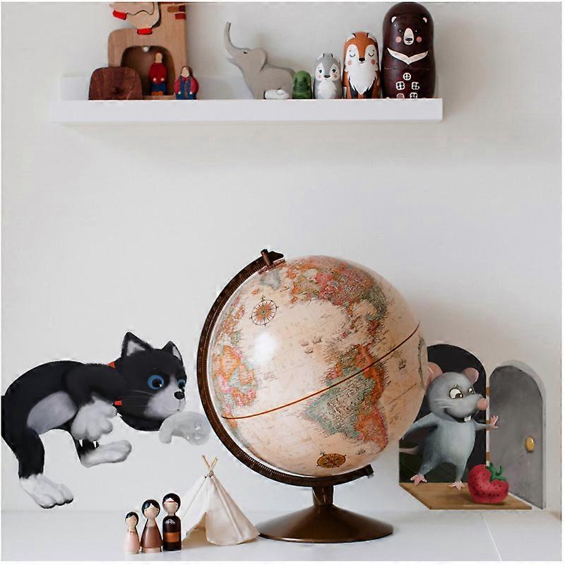 Funny Rats Wall Stickers Home Decor Removable Cartoon Mouse Poster ...