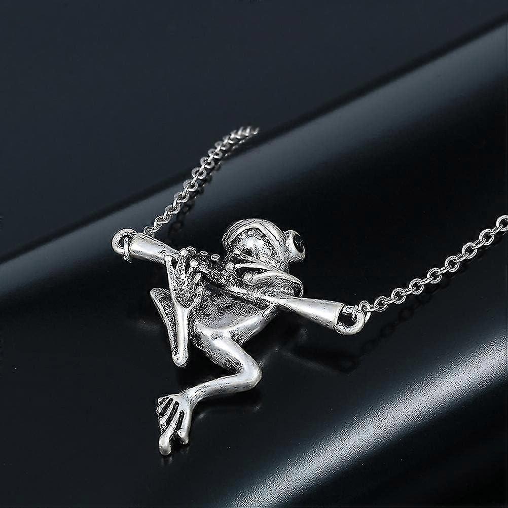 Simple Cute Frog Pendant Chain Frog Punk Adjustable Chain Retro Frog ...