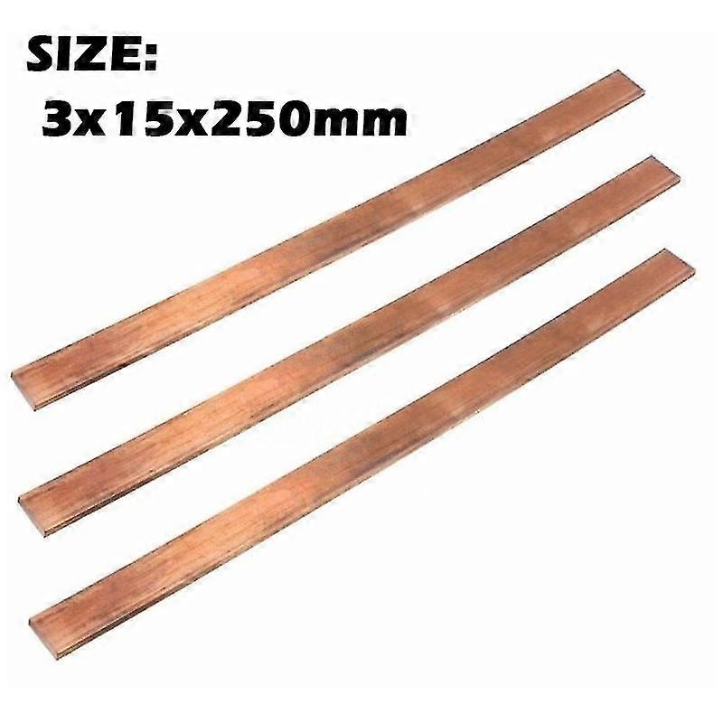 1pcs 99.95% 3x15x250mm Pure Copper Copper Strip Red Copper Pad Copper ...