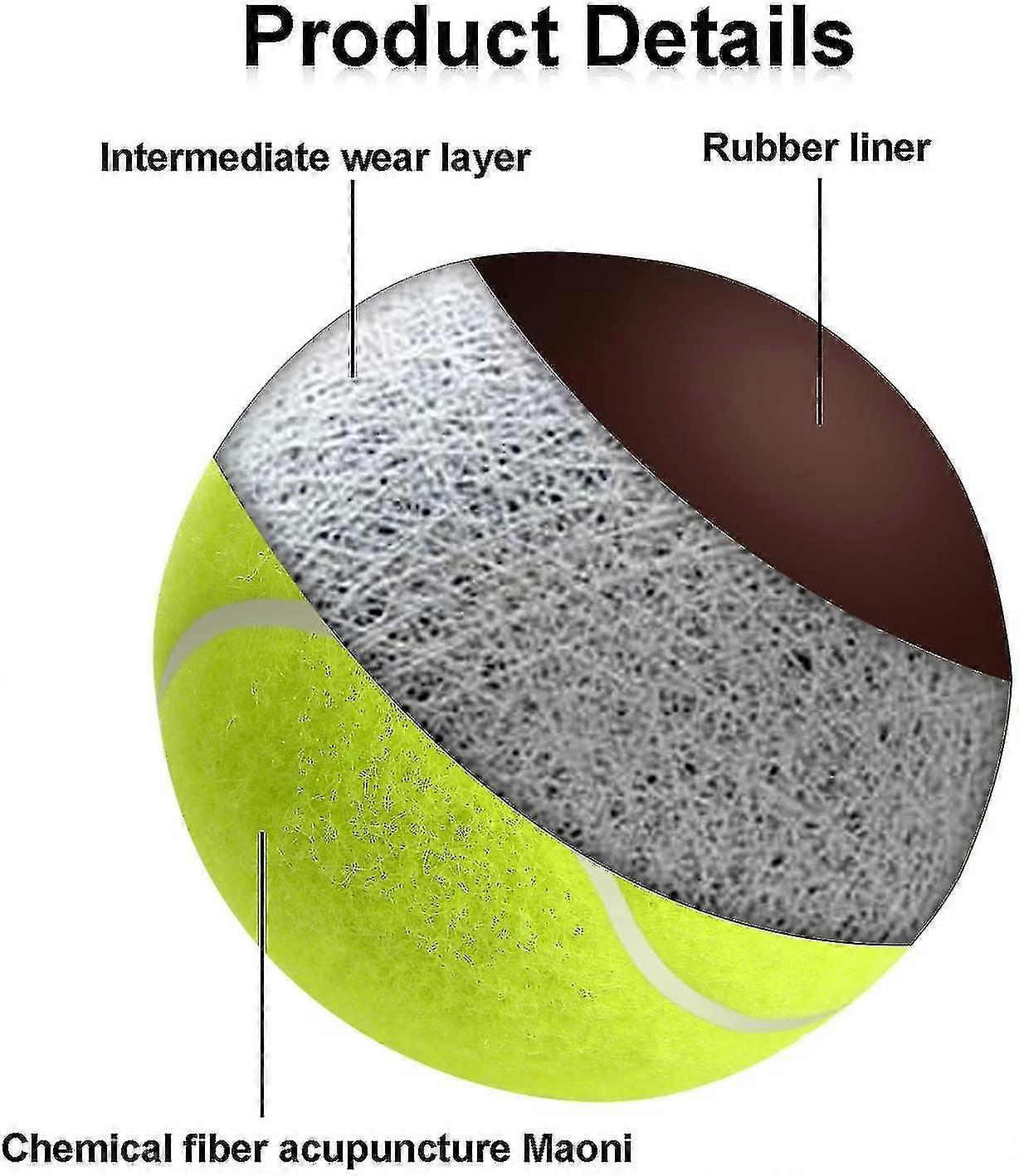 4 Packs Tennis Training Ball With String Tennis Trainer Balls Self ...