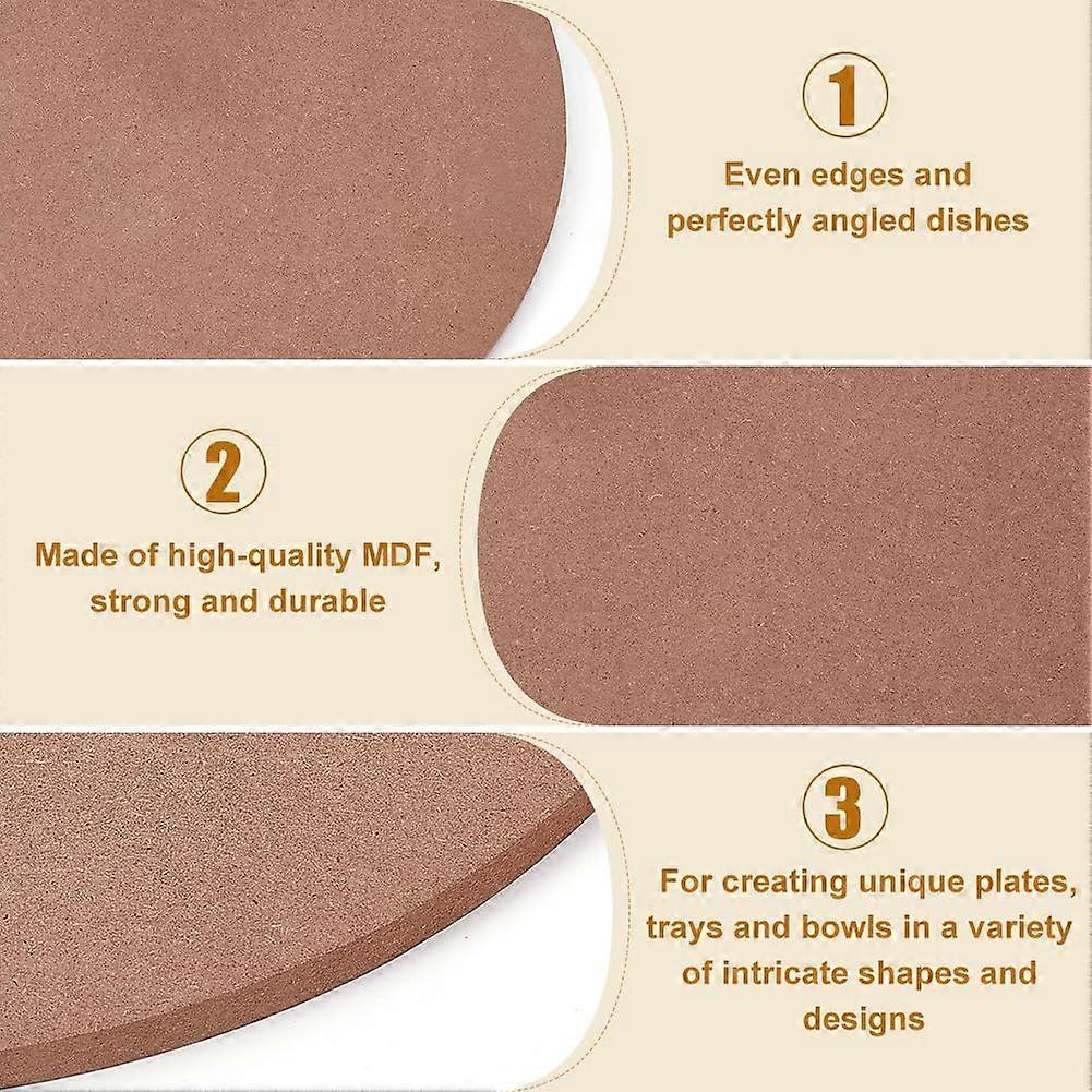 11.8inch Round Pottery Wheel Bat Medium Density Fiberboard (MDF) Sheet ...