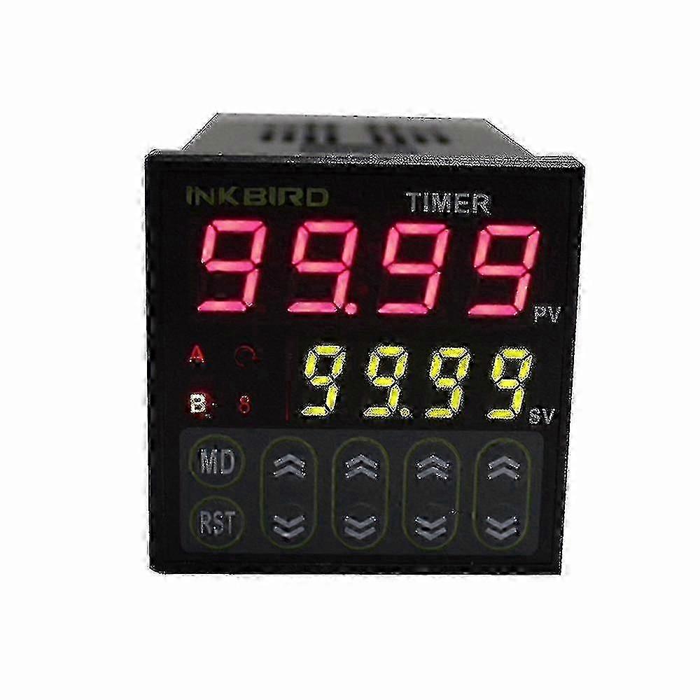 For Inkbird Idt-e2rh Digital Cycle Timer Switch Preset Scale Relay Tact Npn Pnp Input Dual ...