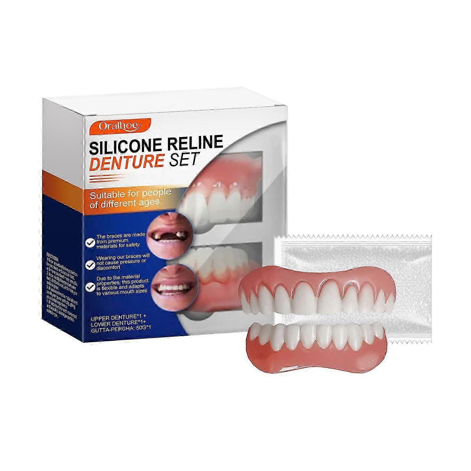 Silicone resin denture setdental beauty sets, enhance smile beauty ...