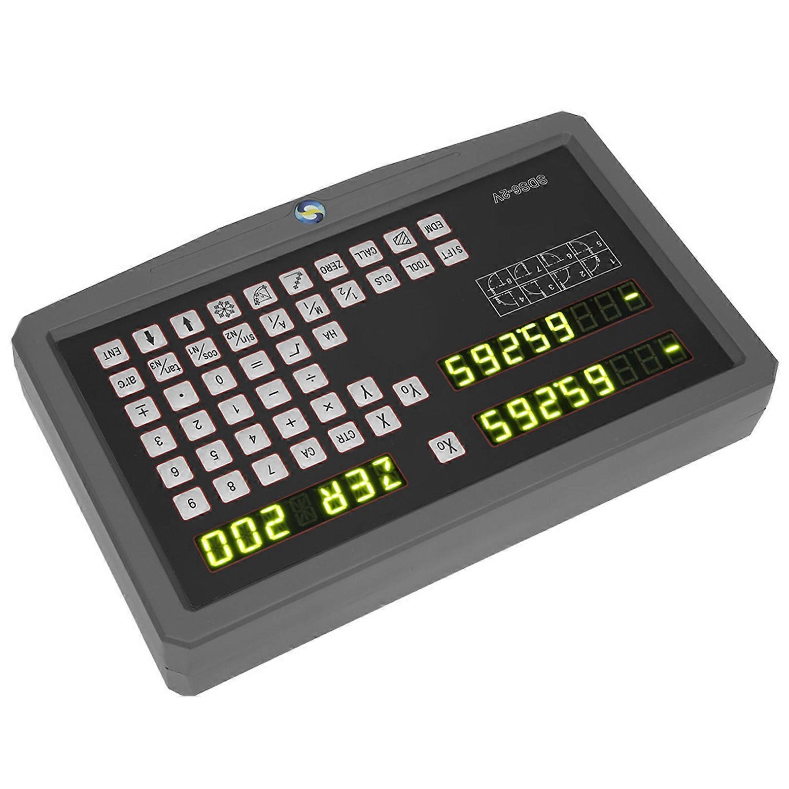 2-Axis Digital Readout Digital Display Meter Lathe Milling Machine SDS6 ...