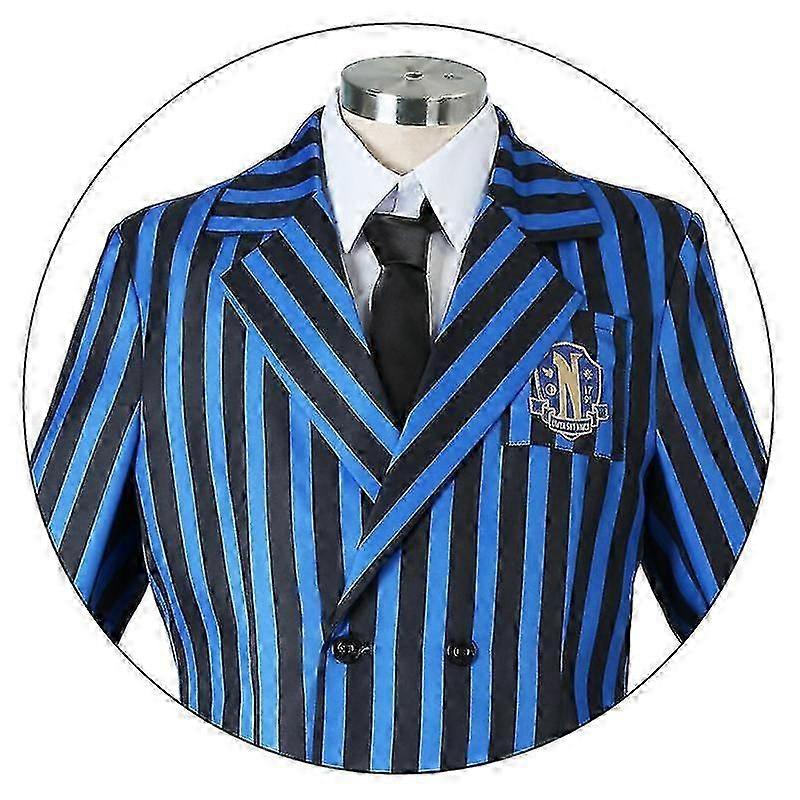 Men Wednesday School Uniform Costumes For Adults 4 Pack Addams Family ...