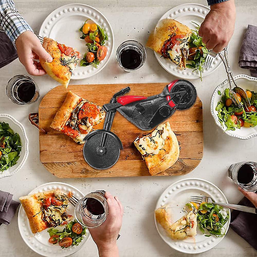Motorcycle Pizza Cutter Funny Pizza Cutter Stainless Steel Plastic ...