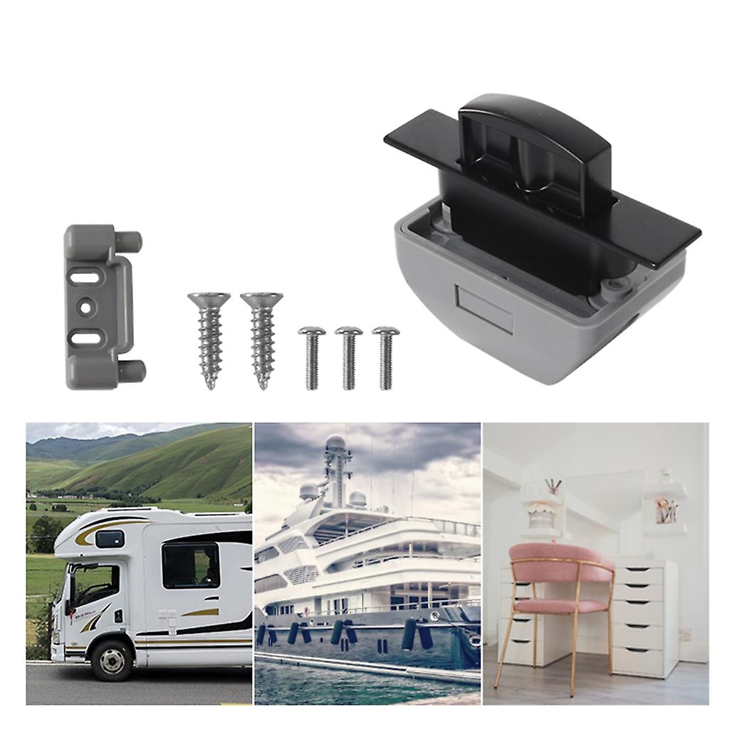 Campers Car Push Lock RVs Caravans Boat Drawer Latches Button Locks For ...