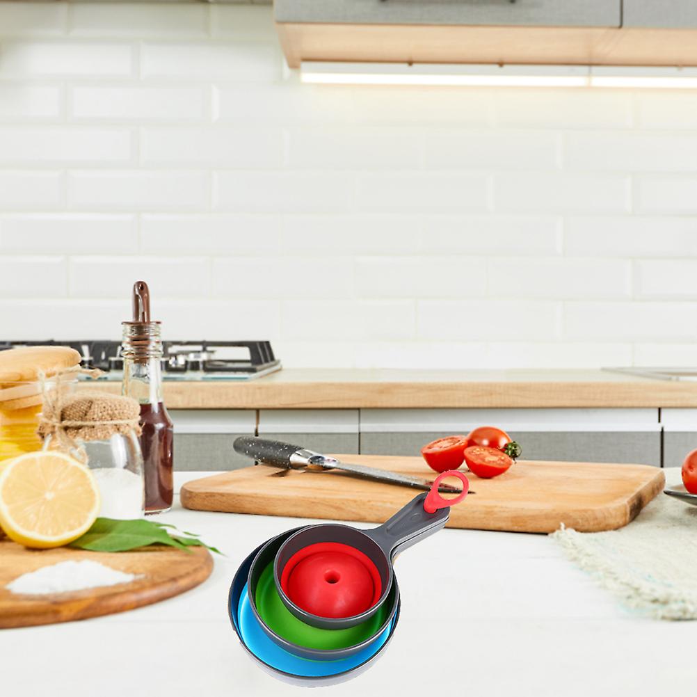 3PCS Mini Funnels Silicone Collapsible Funnel Wide Mouth Canning Funnel ...