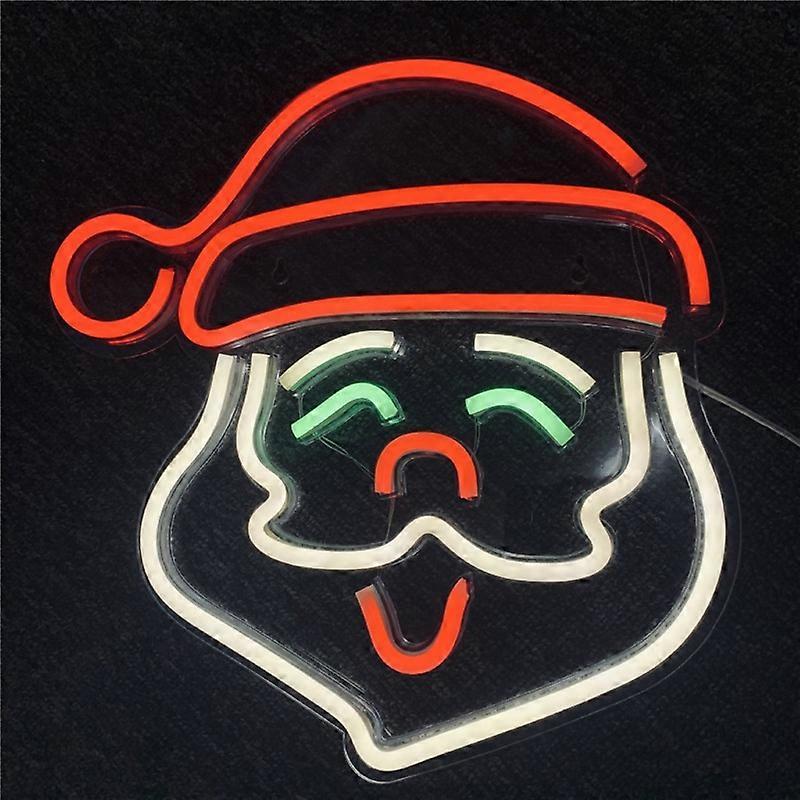 LED Neon Signs Santa Neon Sign for Bedroom Hotel Restaurant Wall ...