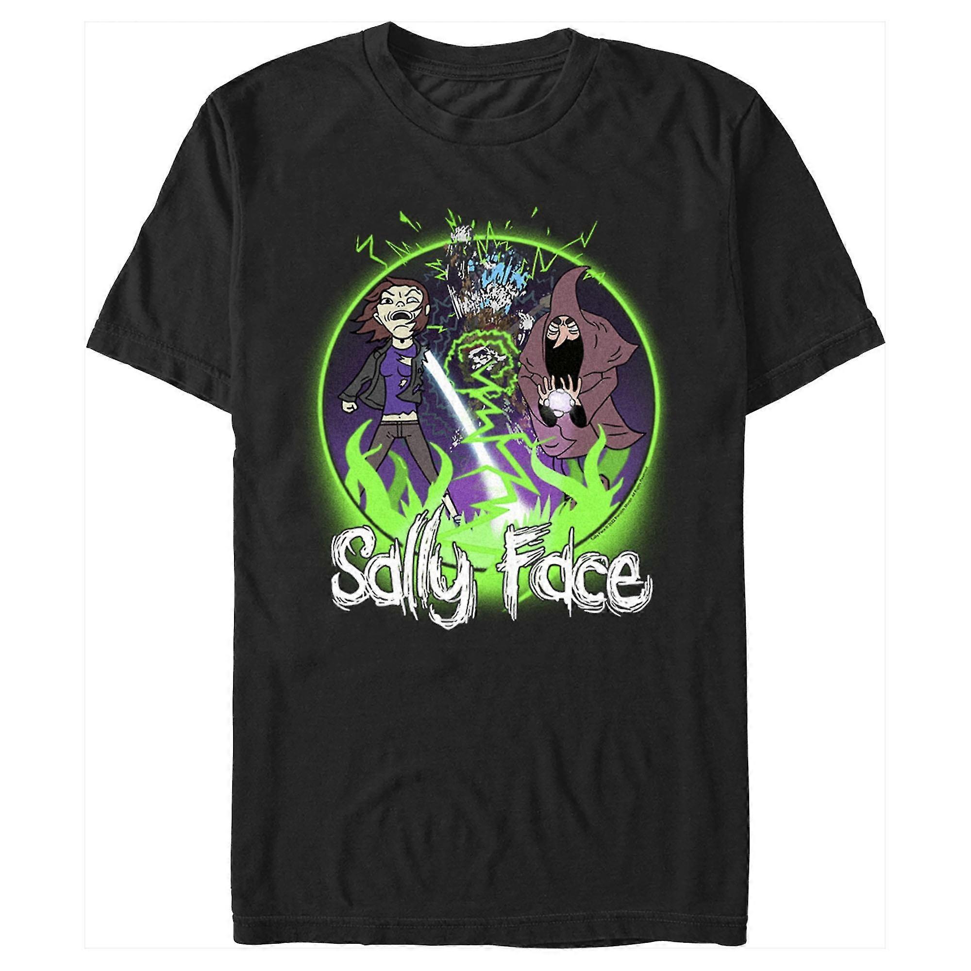 Sally Face Larry Johnson Logo Graphic Tee Black Exquisite Workmanship ...