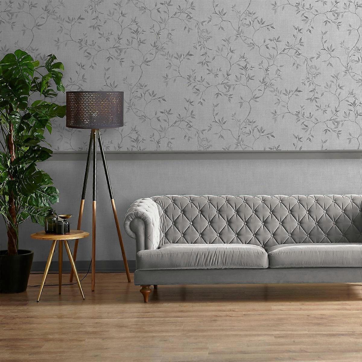 Darcy James Collection Japandi Leaf Wallpaper Muriva | Fruugo UK