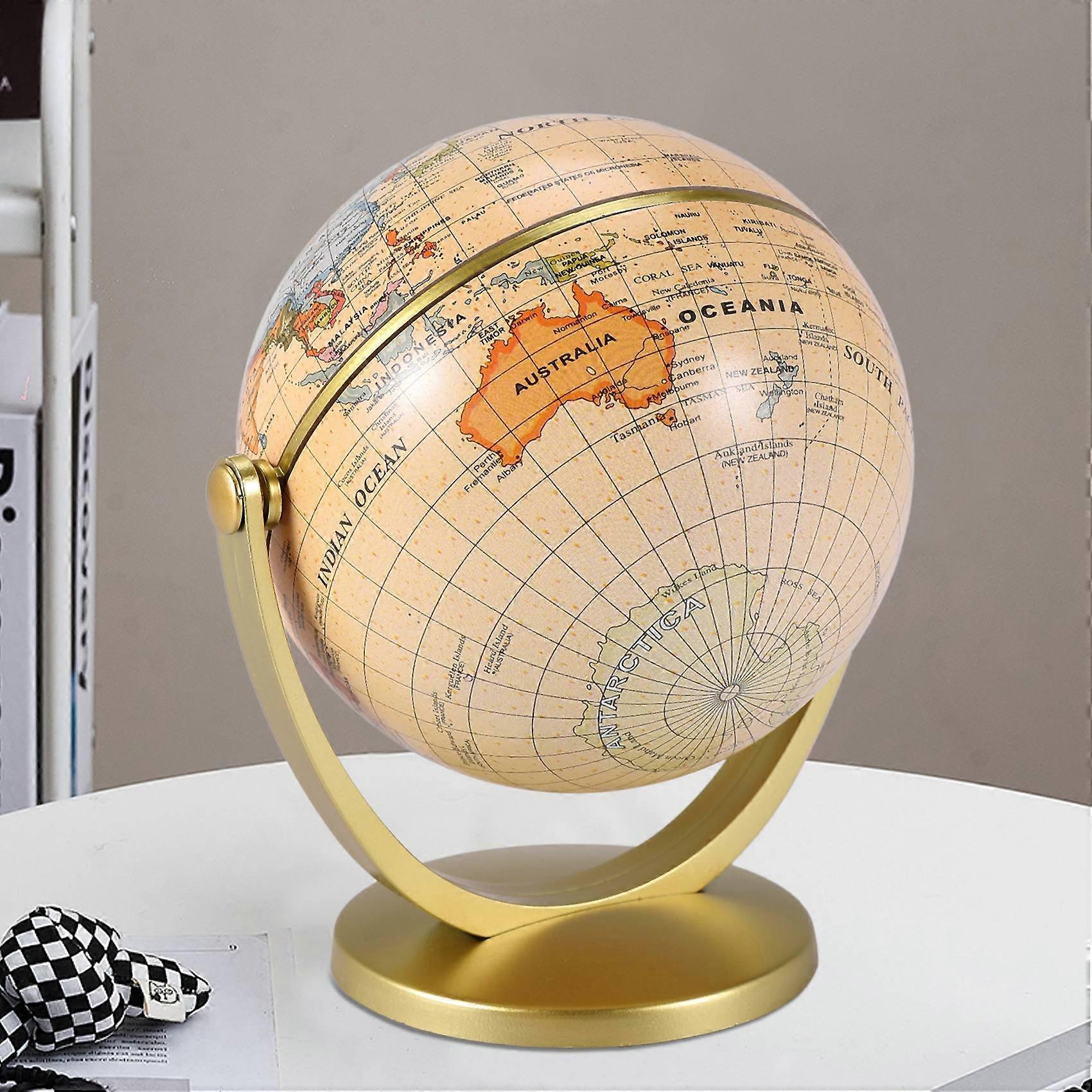 Retro Rotating World Globe Earth Antique Home Office Desktop Decor ...