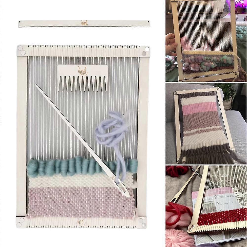 Large Weaving Frame DIY Wooden Looms Set Multi Craft Weaving Looms for ...