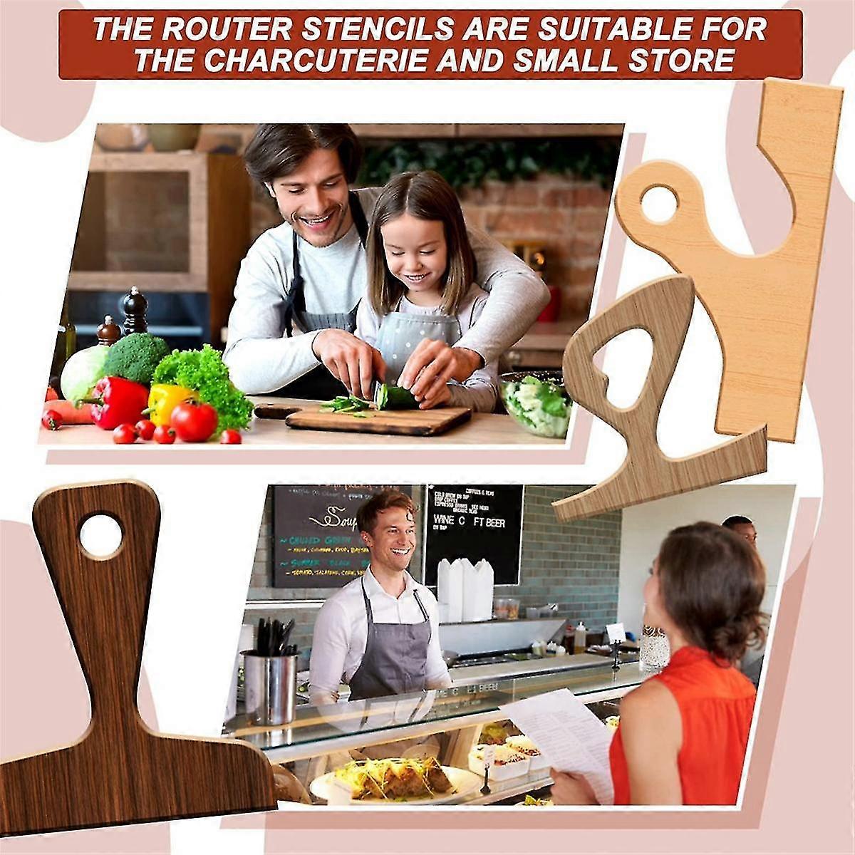 Food Board Handle Template Clear Cutting Board Router Template with ...