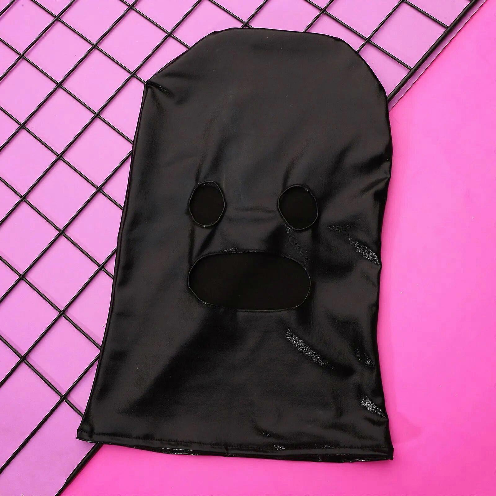 Latex Hood Mask Open Eyes Mouth Nostrils Mask Hood Unique Club Wear ...