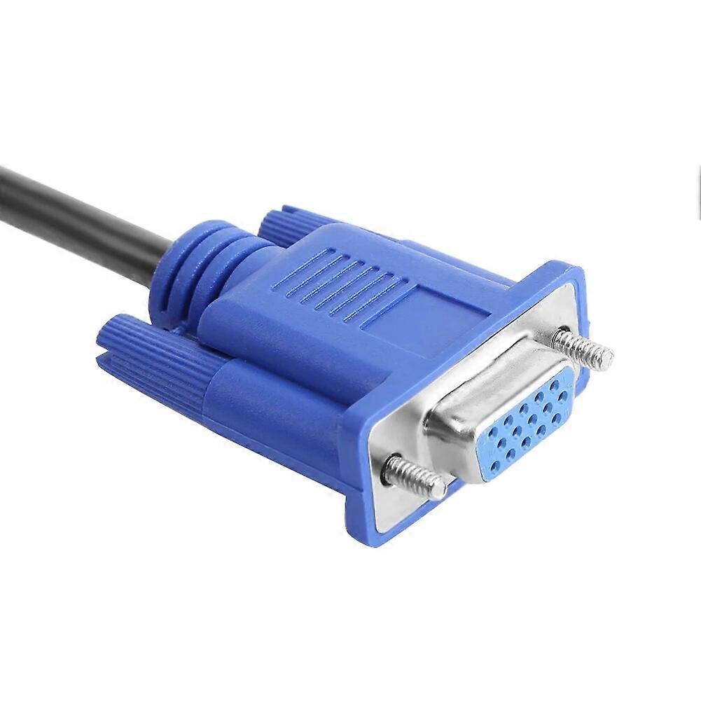 VGA Splitter Cable 1 Computer to Dual 2 Monitor Adapter Y Splitter Male ...