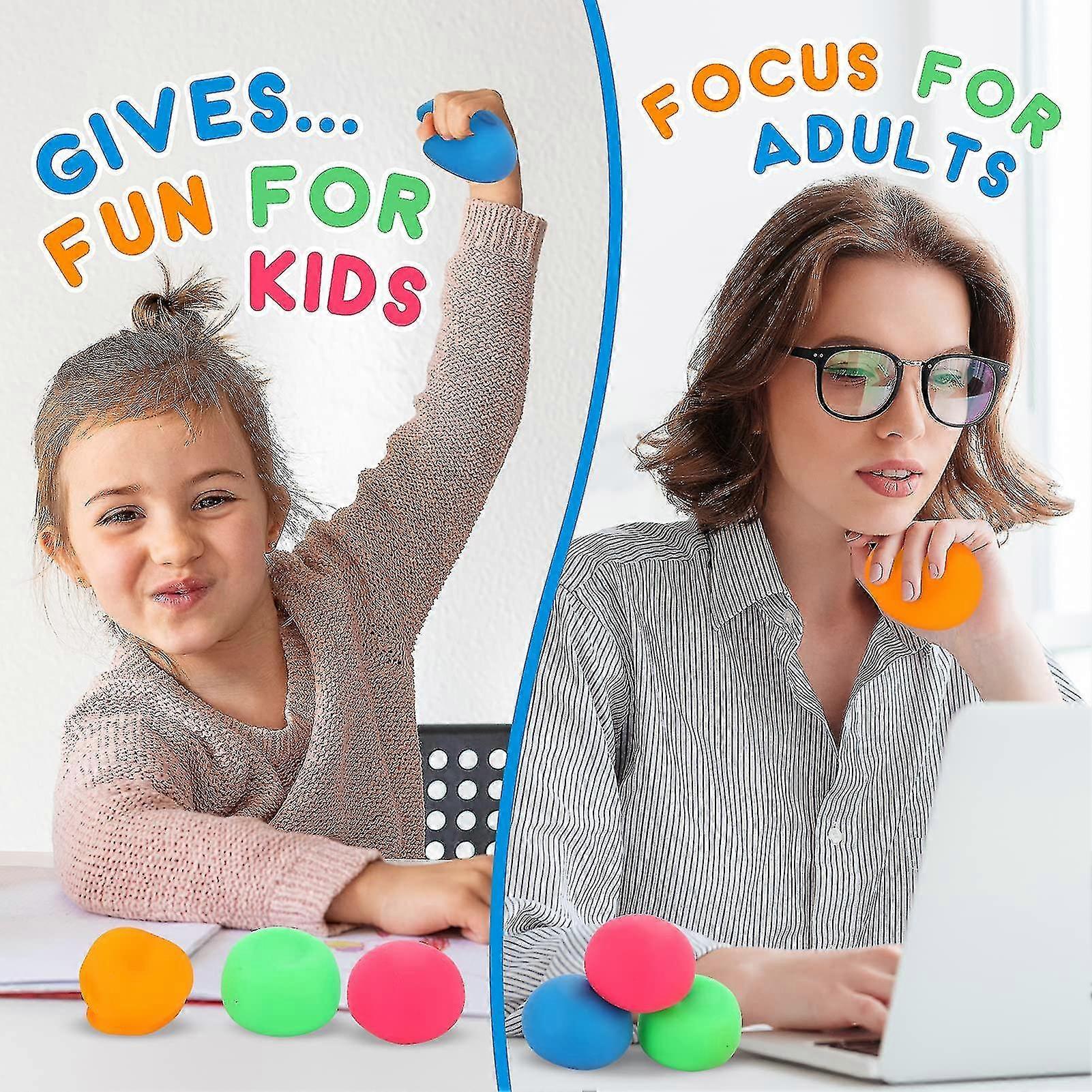 4 Pack Stress Ball For Kids And Adults Slow Rising Balls Sensory Fidget ...