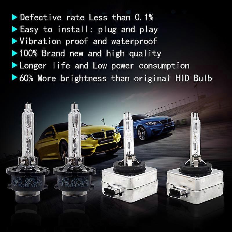 2PCS GENUINE JAPAN 55W D1S 6000K D3S HID Head Car Xenon Bulb 35W D2S 5000K HID 4300K D4S 8000K ...
