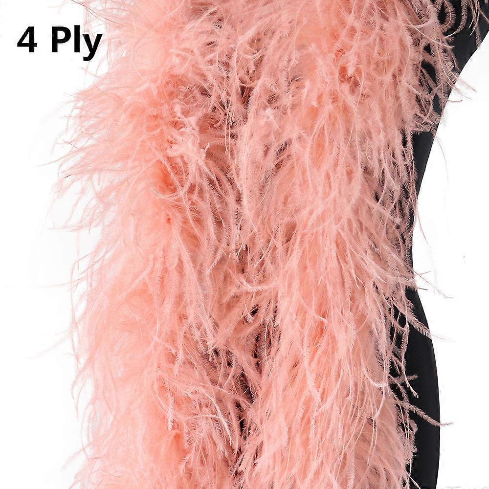 2 Meters Custom Colored Ostrich Feathers Boa for Wedding Dresses Shawl ...