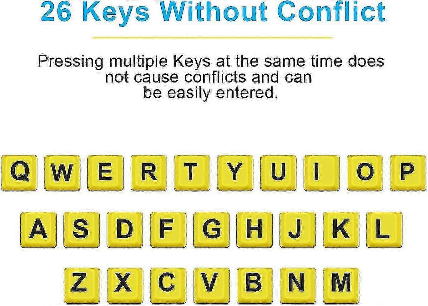 Large Print Computer Keyboard Wired USB Keyboard Big Print Letter with ...
