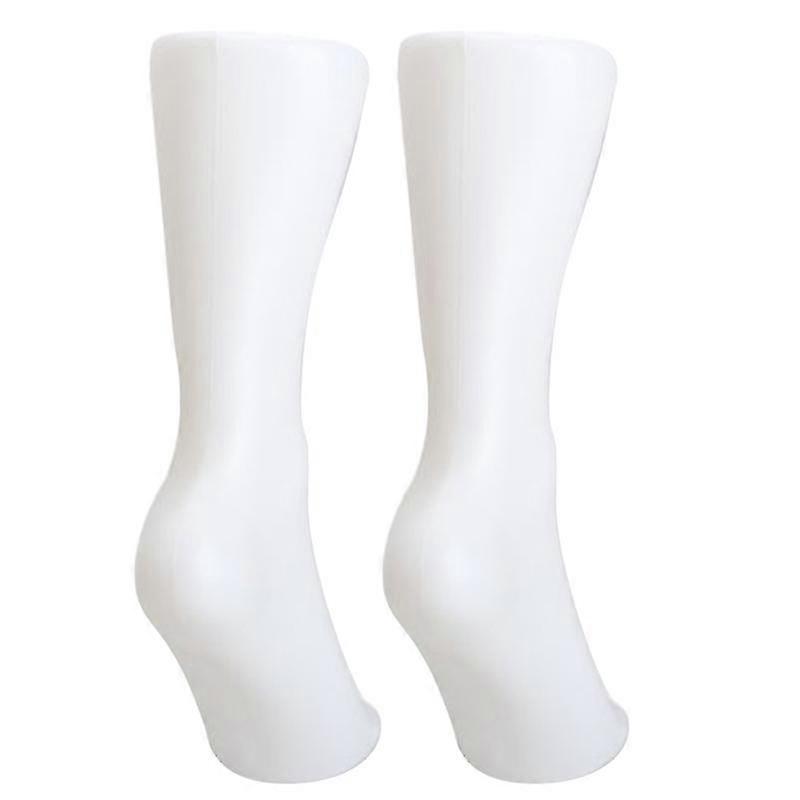 2pcs Female Foot Sock Sox Display Mold Short Stocking Mannequin White ...