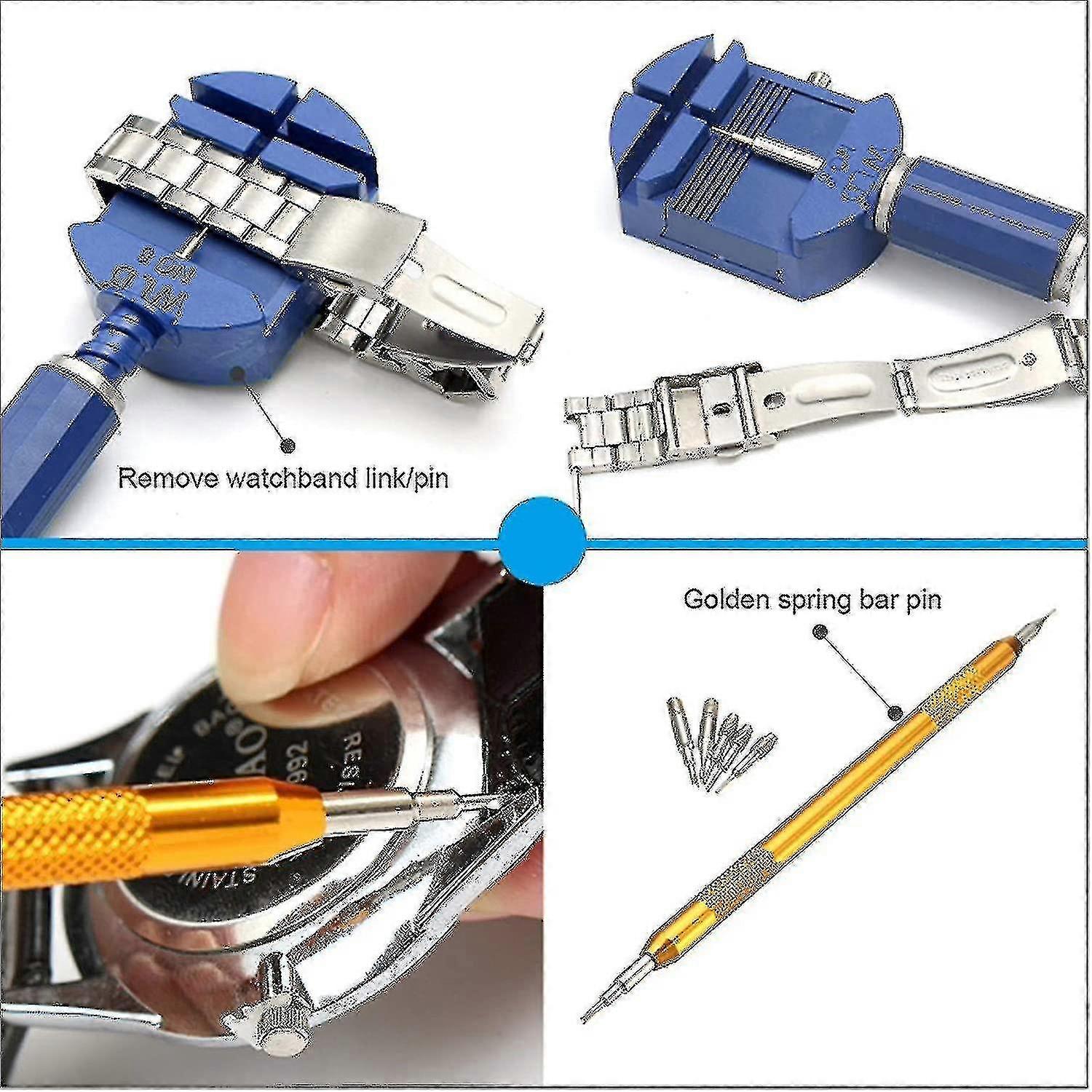 147 Pieces Watch Tool Set, Watch Repair Watchmaker Tools Watch Tool Kit ...