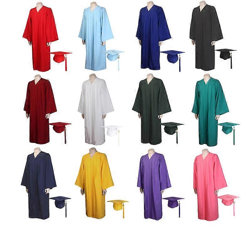 Graduation Gown Cap Tassel Set Uniforms Graduation Robe | Fruugo UK
