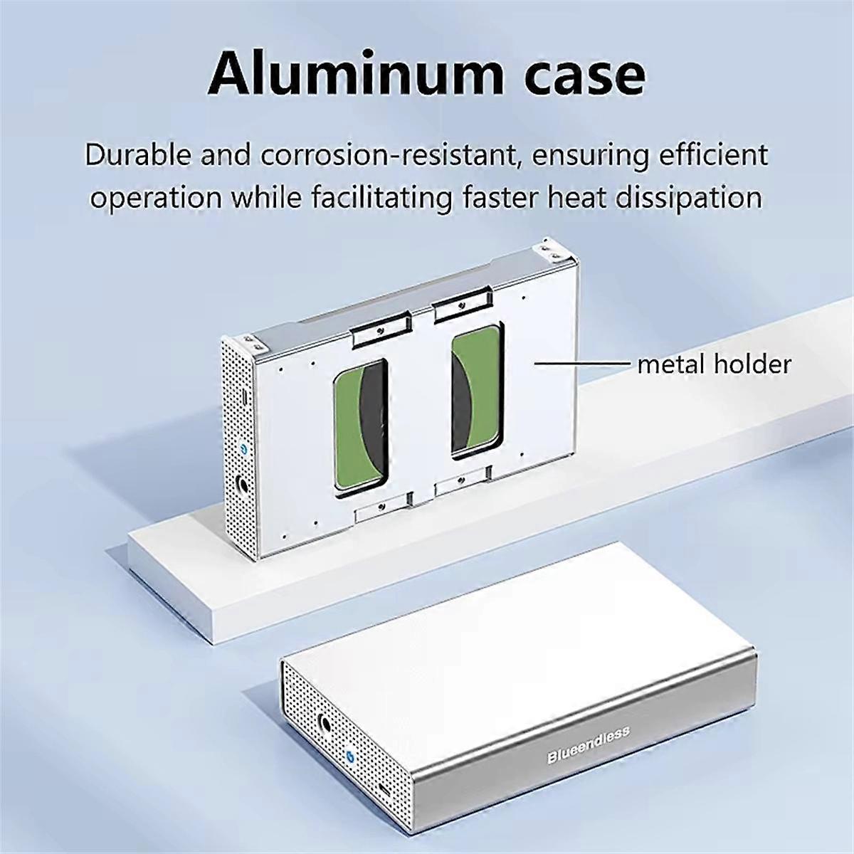 Sas Hard Drive Enclosure Usb C to 2.5/3.5 Inch SAS/SATA Support Max ...