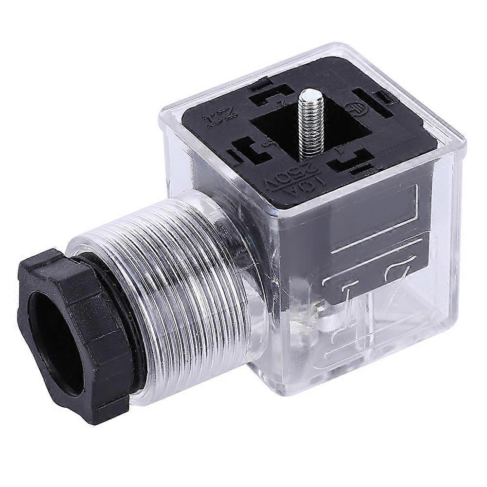 5pcs Hydraulic Solenoid Coil Valve Plug with Lamp Transparent Universal AC 220V | Fruugo UK