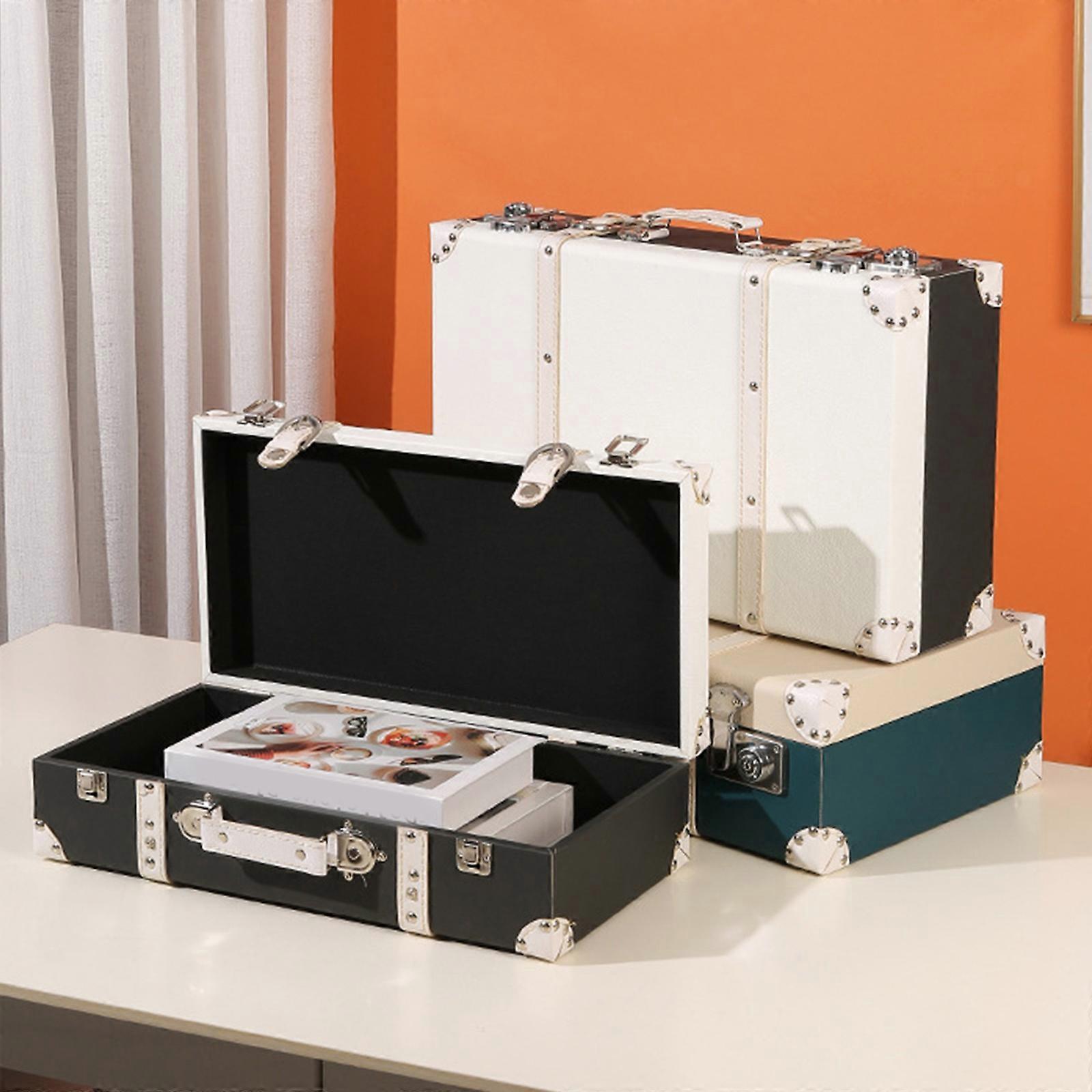 Retro Style Suitcase Box with Generous Capacity Vintage Suitcase Box ...