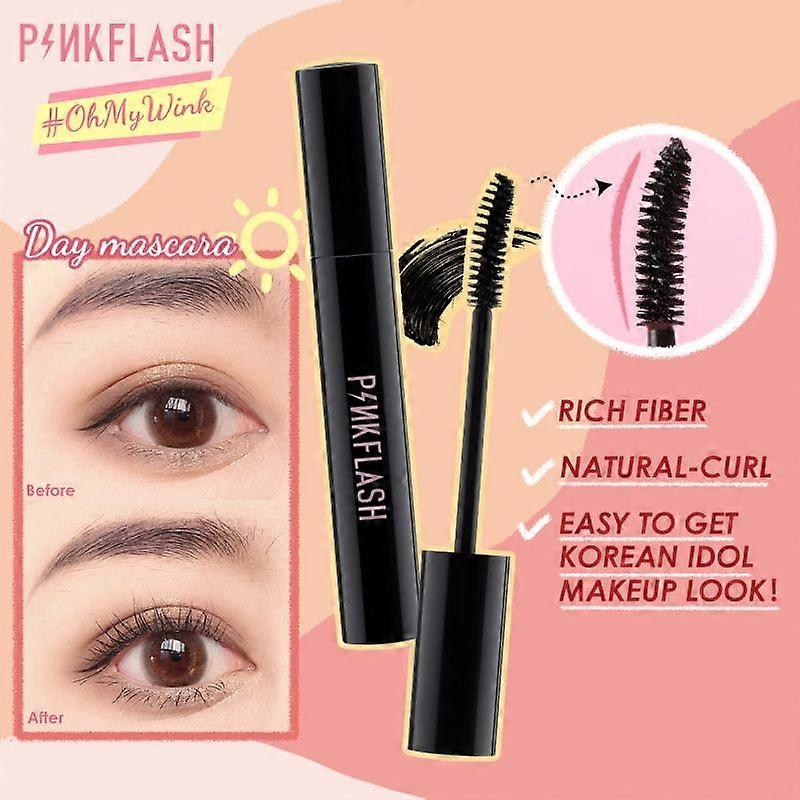 PINKFLASH Mascara Day & Night Lengthening Volume Eyelash Primer Mascara ...