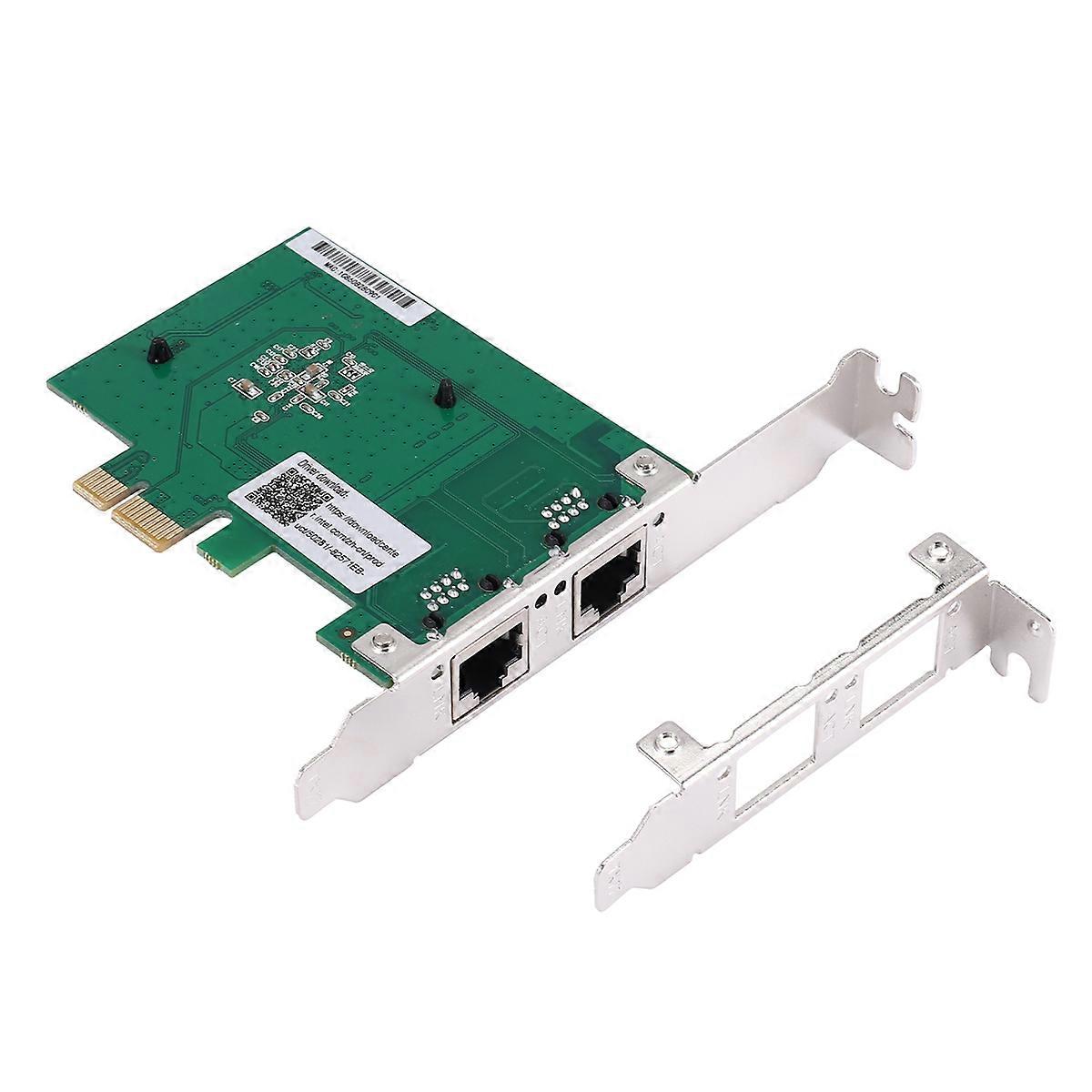 2-Port Gigabit PCIe Network Card 1000M Dual Ports PCI Express Ethernet ...